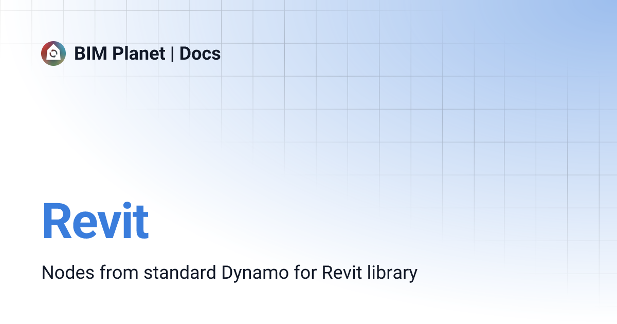 Revit | BIM Planet | Docs